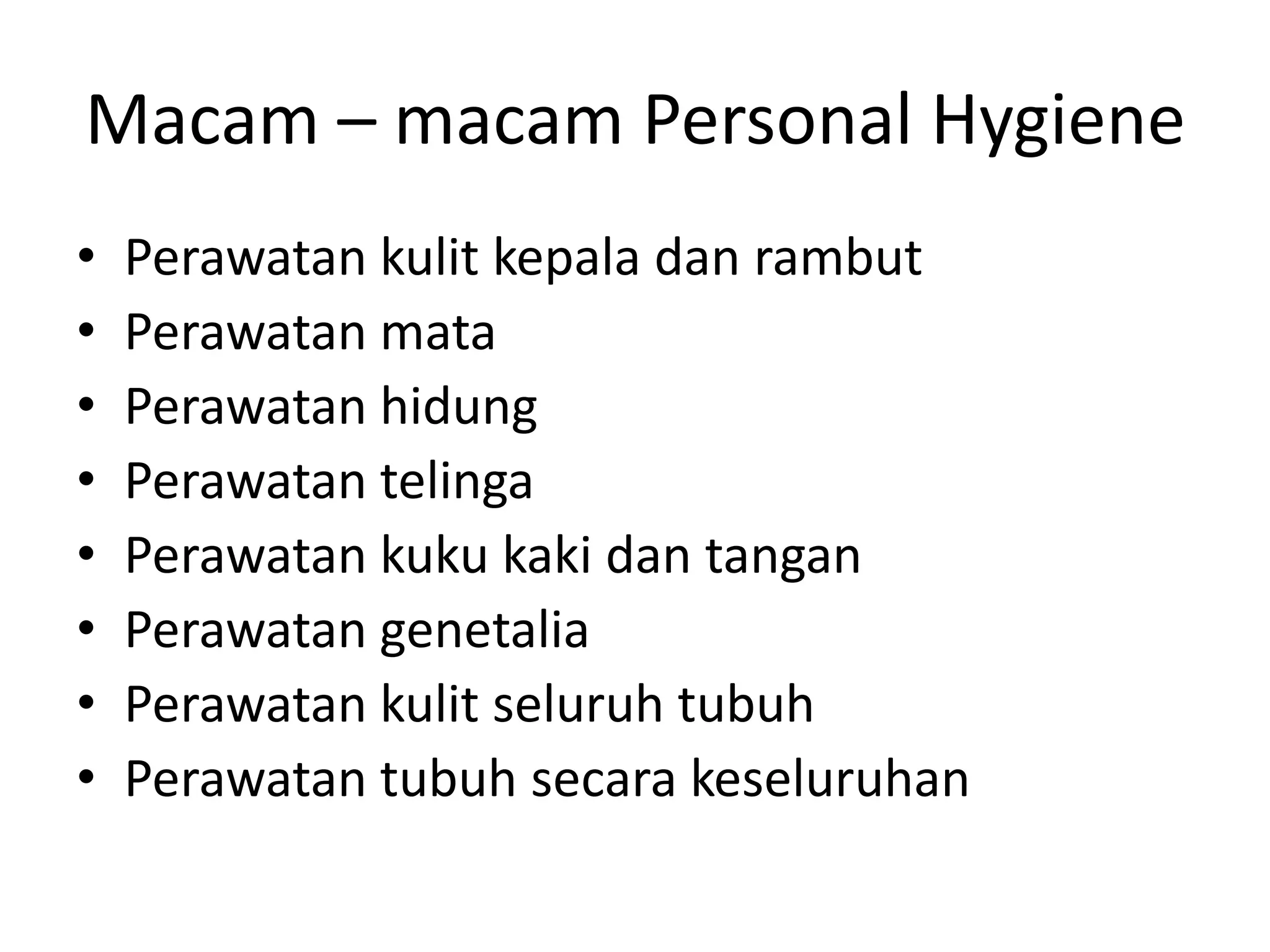Personal hygine | PPTX
