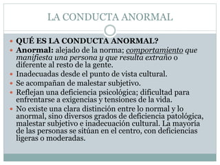 Personalidad y conducta anormal | PPTX