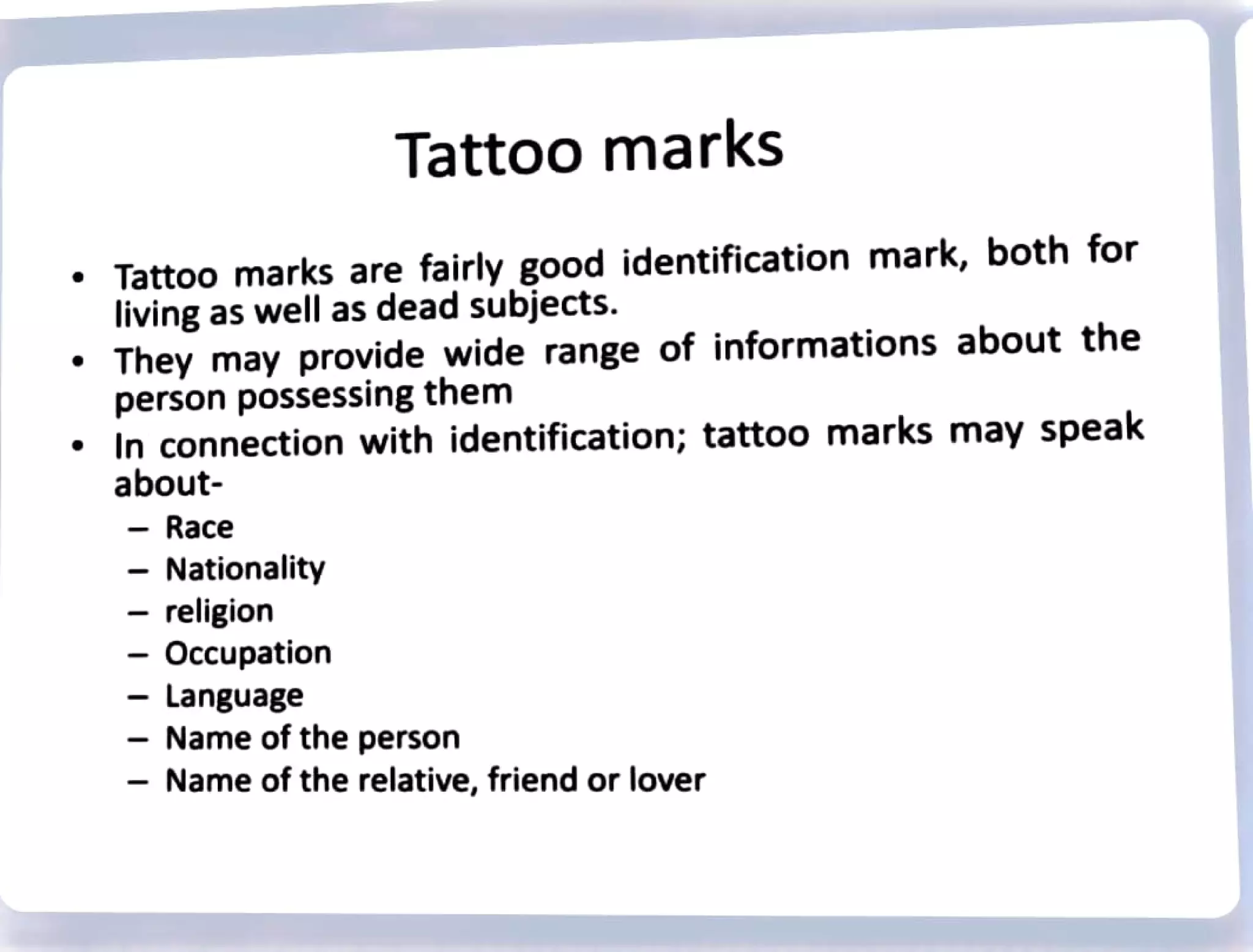 personal identification,scars and tattoos.pdf