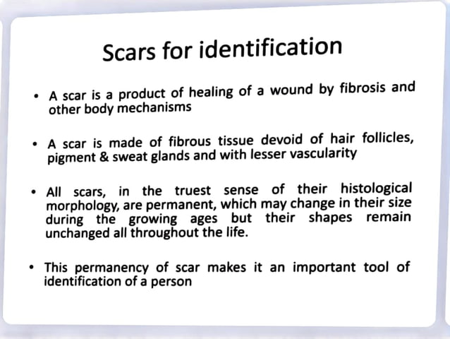 personal identification,scars and tattoos.pdf | Skin and Dermatology ...