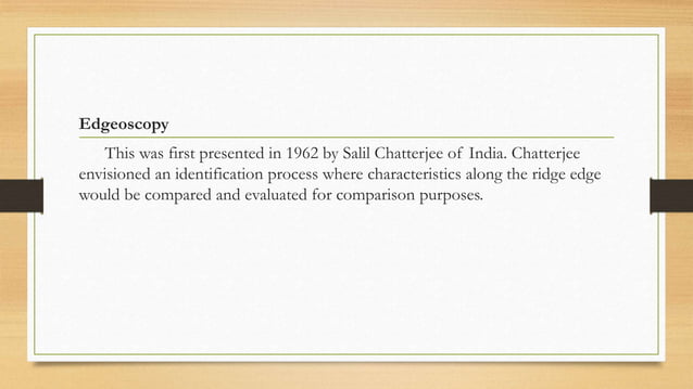 PERSONAL IDENTIFICATION TECHNIQUES.pptx | Skin and Dermatology ...