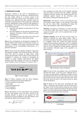 Personal identification using multibiometrics score level fusion | PDF | Computing | Technology ...