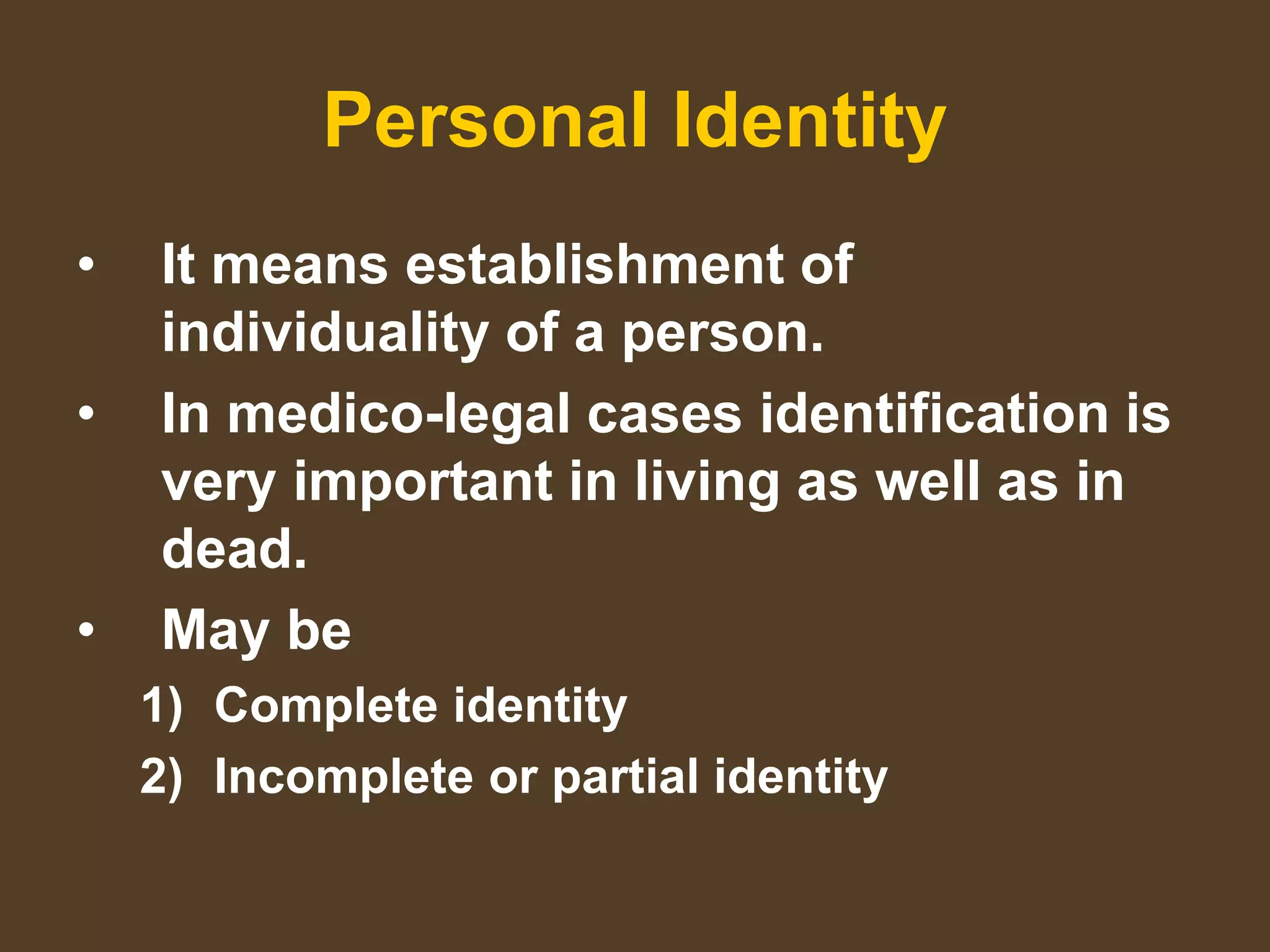 Personal identity | PPTX