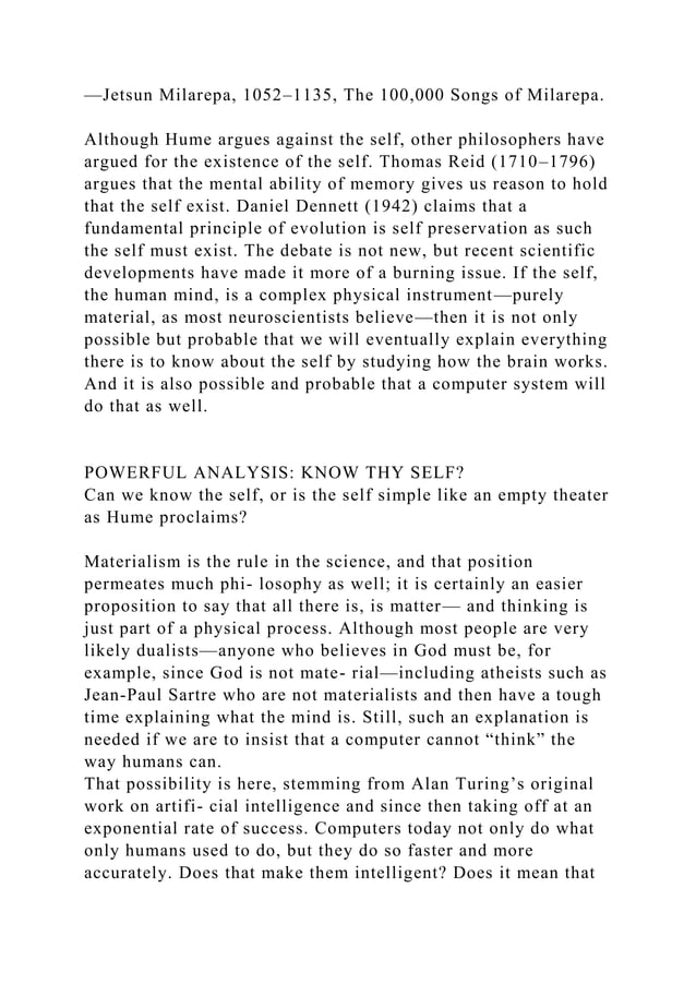 Personal Identity and Artificial IntelligenceDavid Hume (171.docx