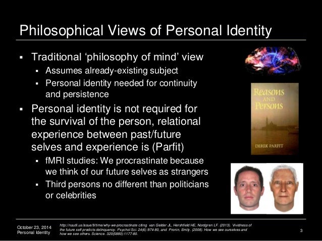 Personal Identity: A Multidisciplinary Inquiry