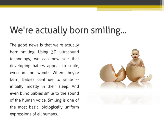 The hidden power of smiling | PPT