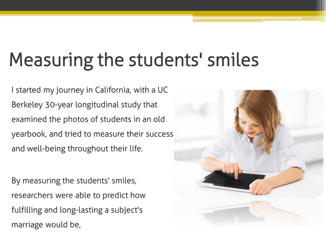 The hidden power of smiling | PPT
