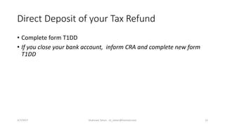 Personal income tax in canada | PPTX