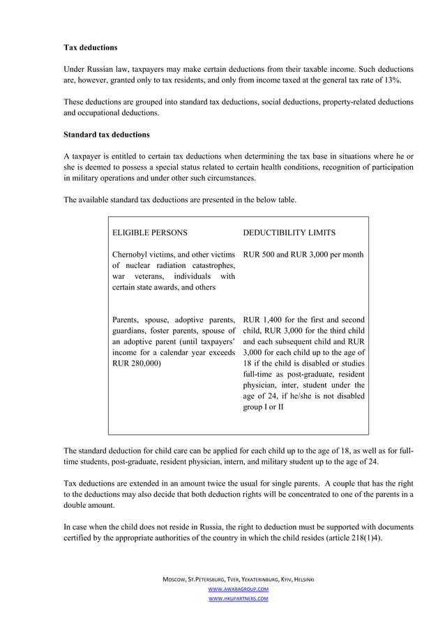 Personal income tax in Russia | PDF