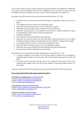 Personal income tax in Russia | PDF