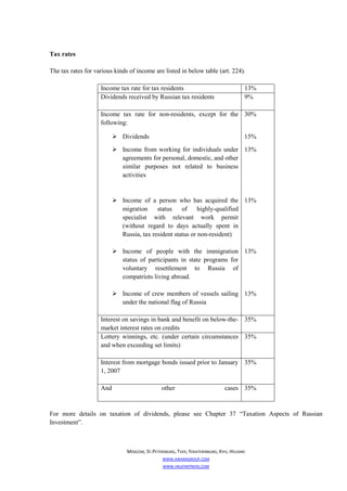 Personal income tax in Russia | PDF