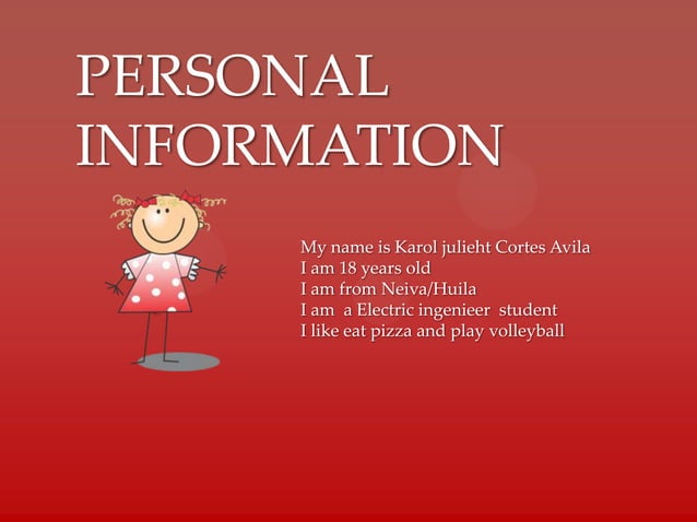 Personal information | PPT