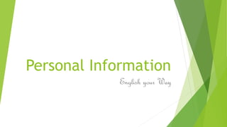 Personal information | PPTX