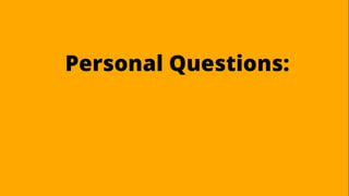 Personal information | PPTX