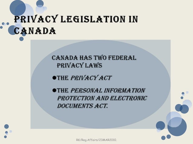 Personal information protection and electronic documents act | PPT