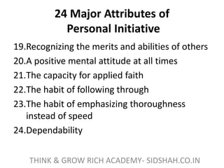 Personal Initiative- Principle of Success | PPTX