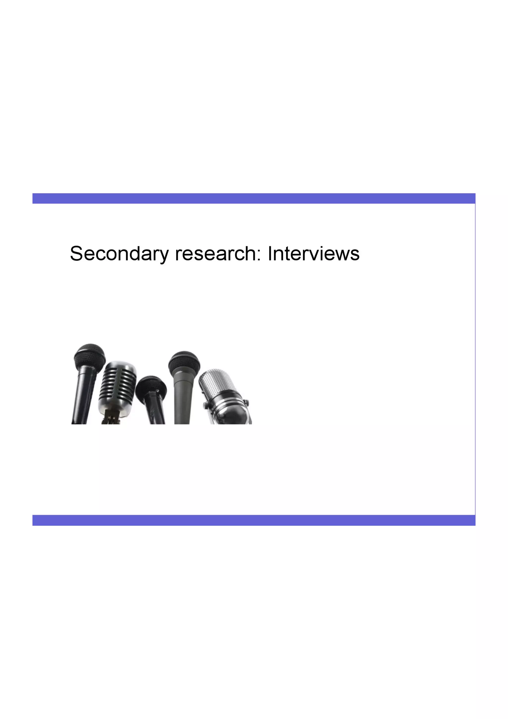 Personal interviews | PDF