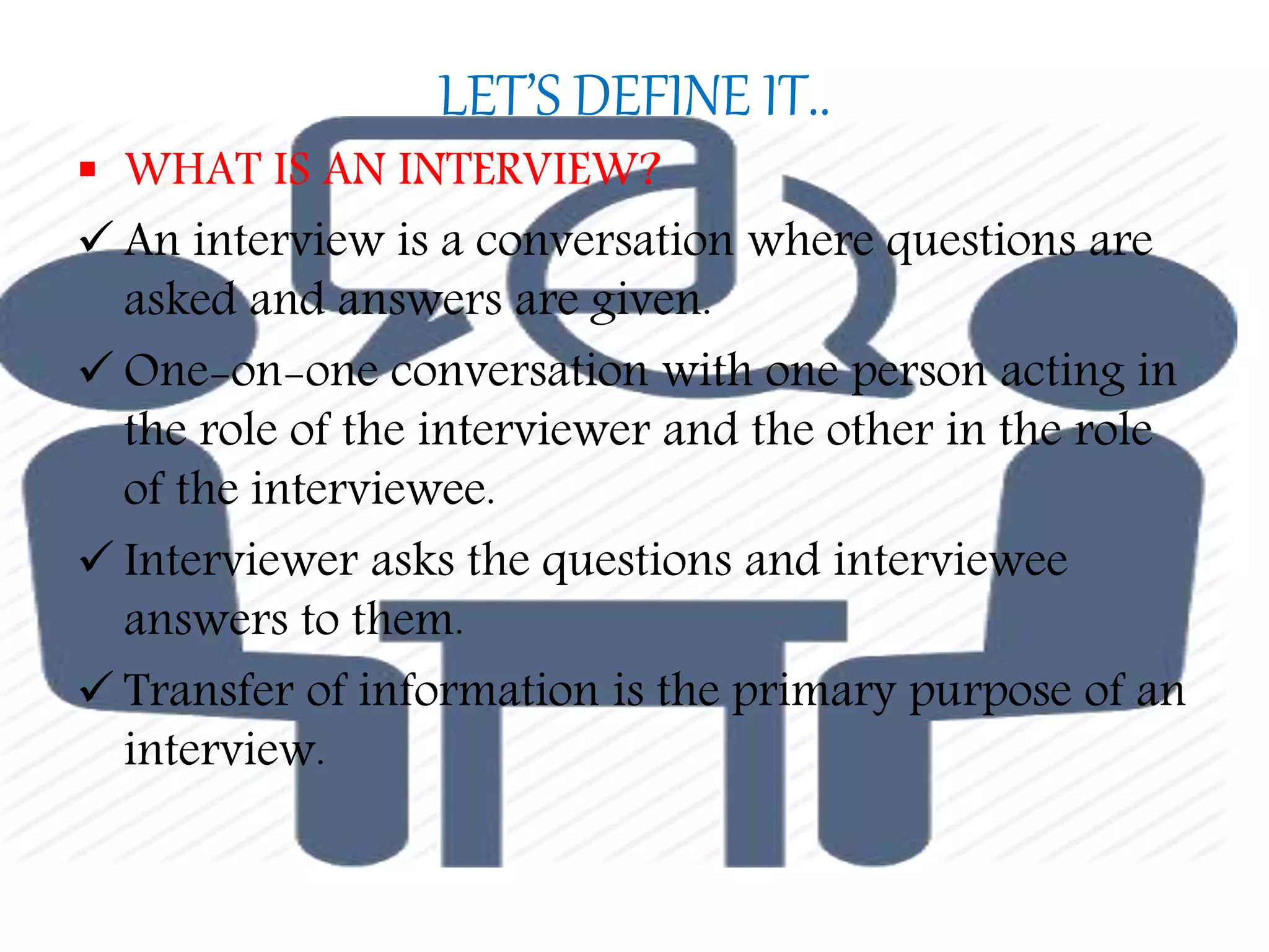 Personal interview skills | PPTX