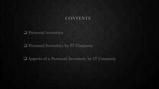 Personal Inventory PPt.pptx