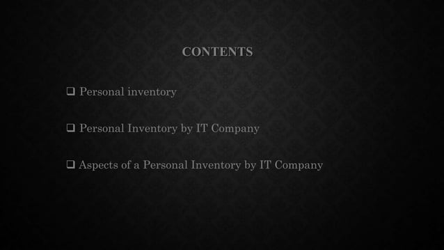 Personal Inventory PPt.pptx