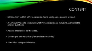 Personalisation | PPTX