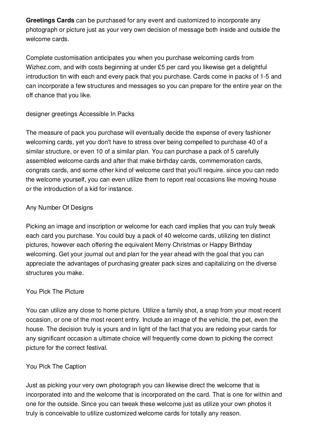 Personalised Greeting Cards