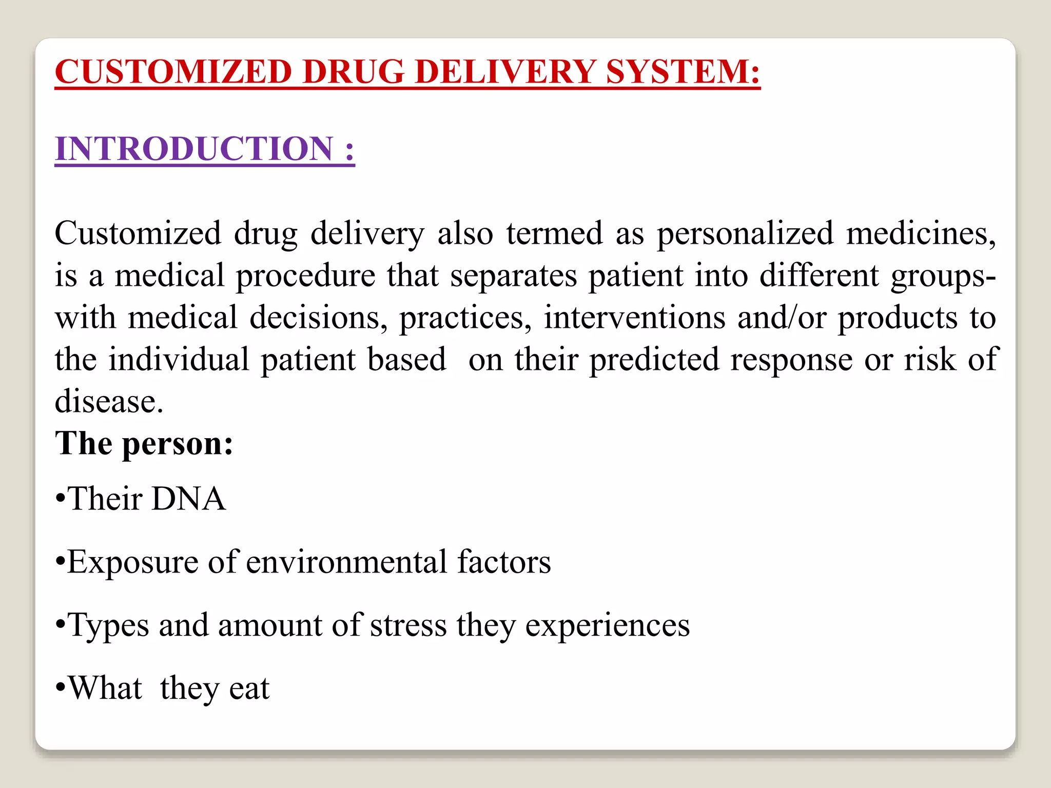 Personalised medicines 1 (1) | PPTX