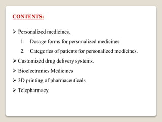 Personalised medicines 1 (1) | PPTX