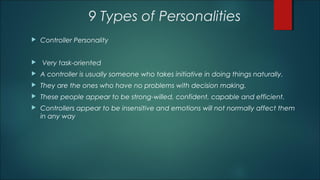 Personalities at workplace | PPT