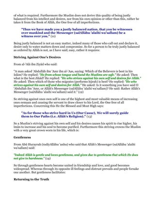 Forty Hadith on the Islamic Personality | PDF