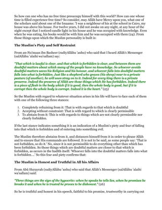 Forty Hadith on the Islamic Personality | PDF