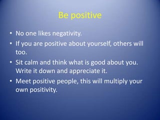 How to Improve Your Personality | PPTX