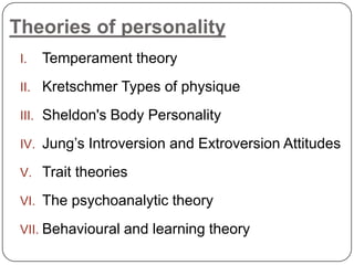 Personality for Undergraduates | PPTX