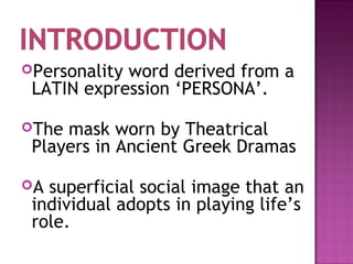 Personality | PPT | Science