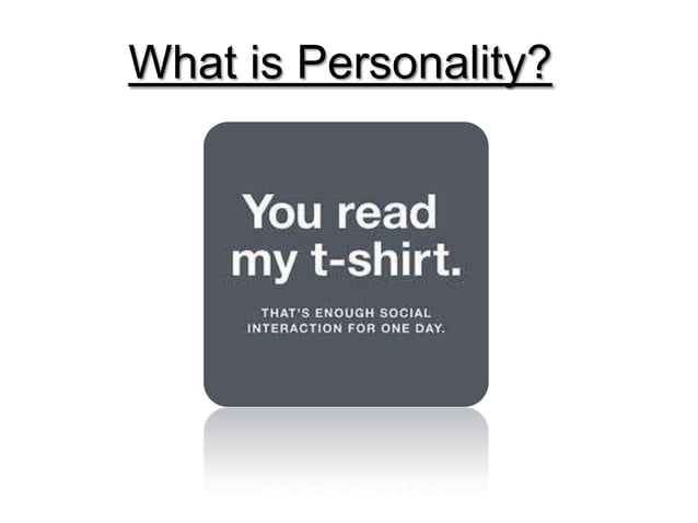 Personality-16 personality traits | PPT