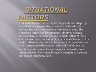 Determinants of Personality | PPTX