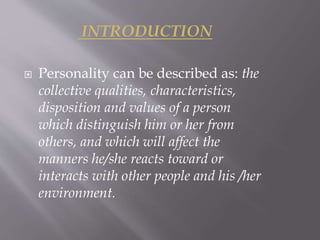 Determinants of Personality | PPTX