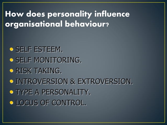 Determinants of personality | PPT