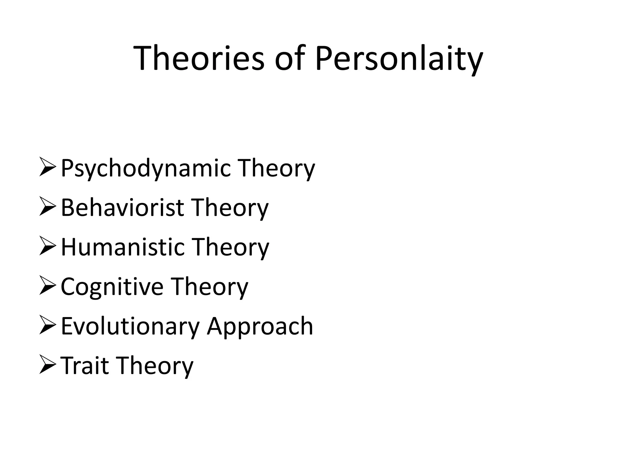 Psychology of Personality | PPTX