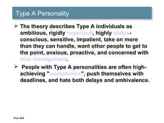 Personality - Organisational Behavior | PPT