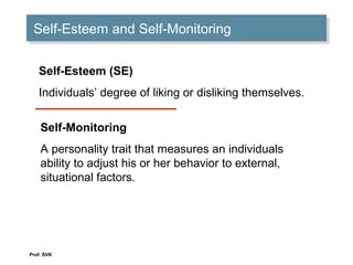 Personality - Organisational Behavior | PPT