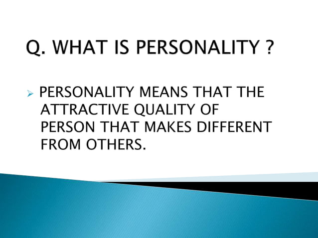 Personality | PPT