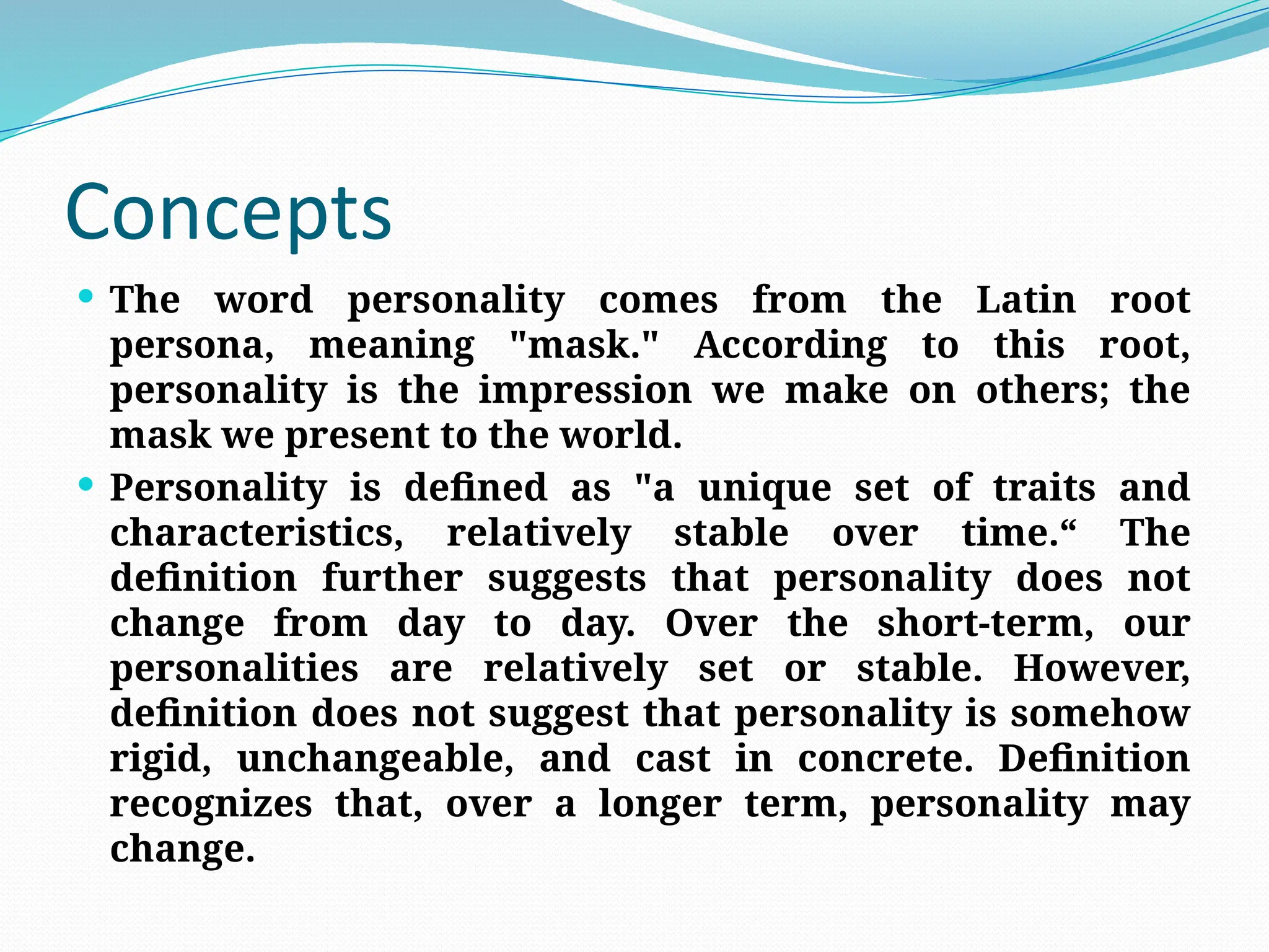 The Different Personality and Traits of the human | PPTX