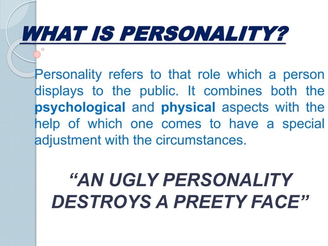 Personality | PPTX