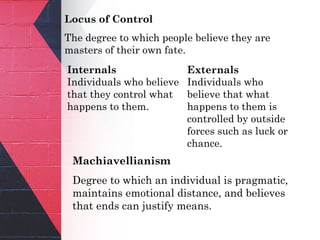 Personality | PPT