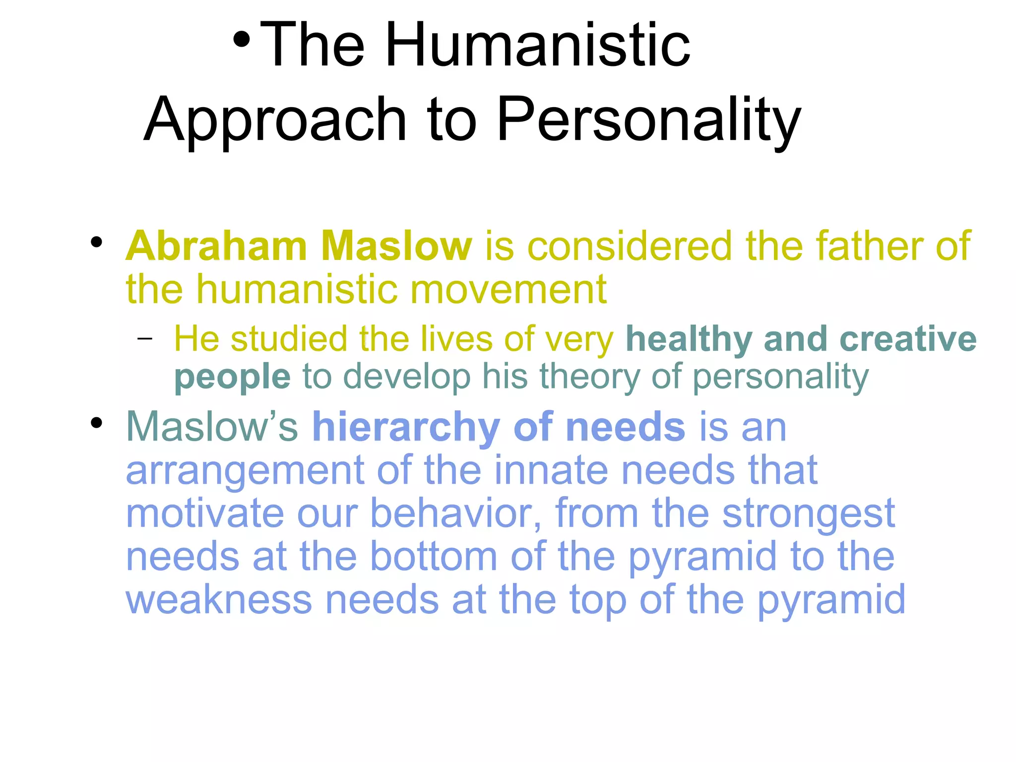 Organizational Behavior : Personality | PPT