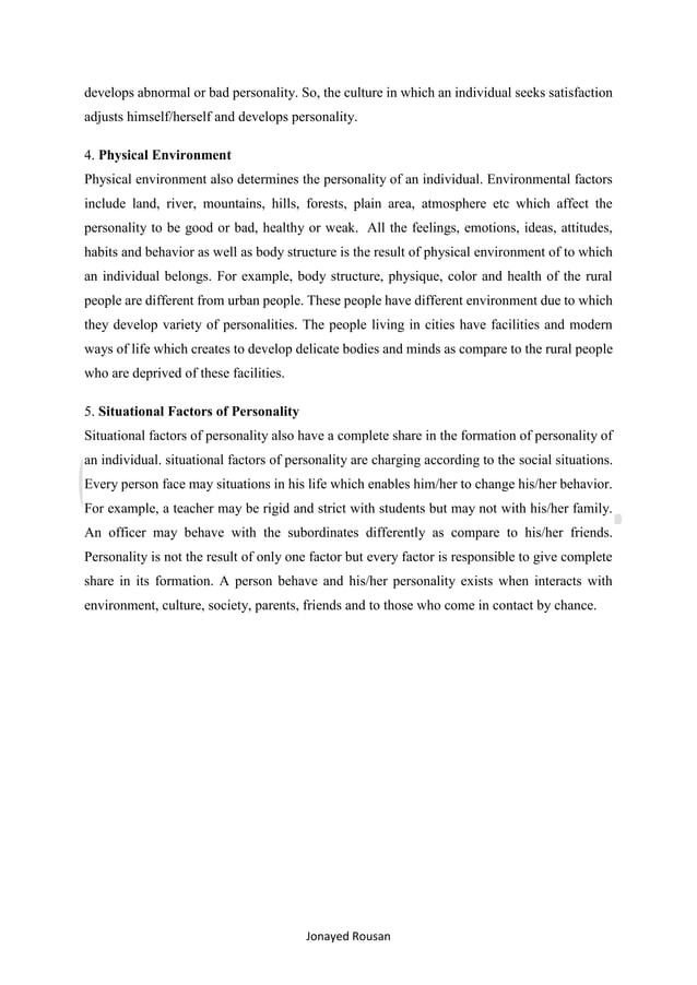 Personality: Meaning, Characteristics, Types and Factors affecting ...