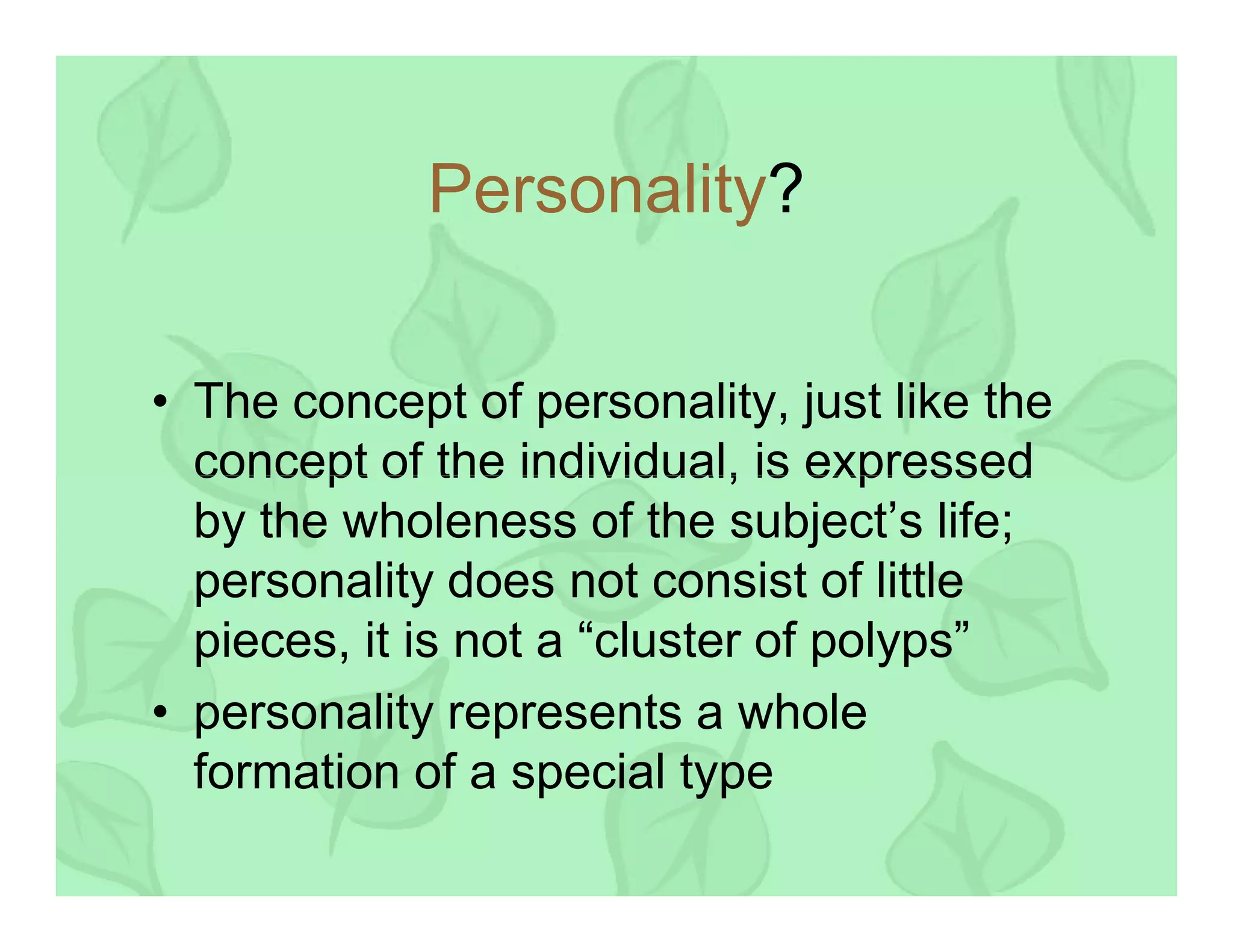Personality | PPT
