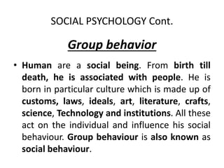 Personality , Intelligence and Social Psychology | PPTX