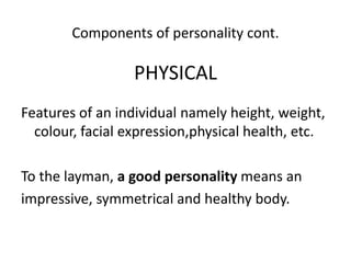 Personality , Intelligence and Social Psychology | PPTX
